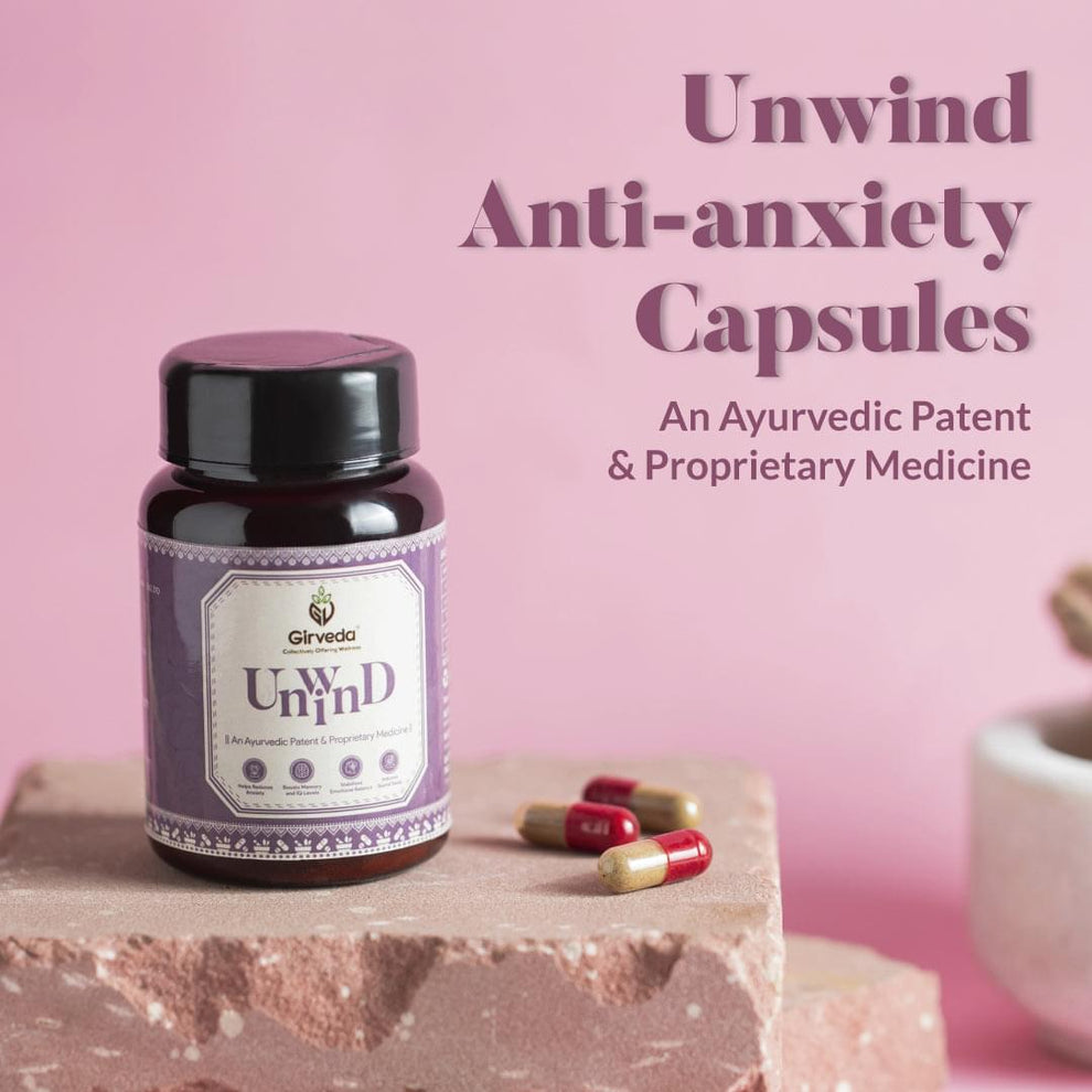 Unwind Anti-Anxiety Pill - Ayurvedic Stress Support – Girveda